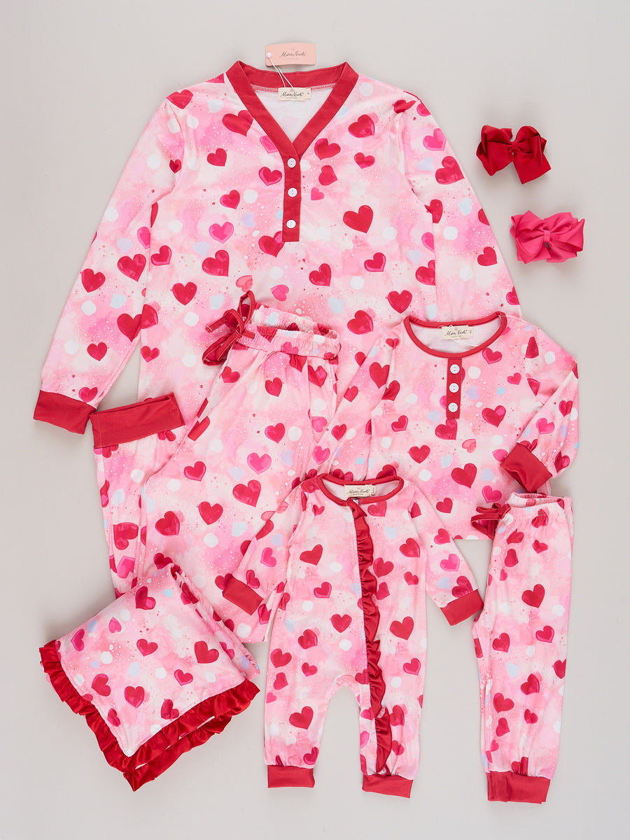 Mom & Me Loveburst Snuggle Pajamas – Marie Nicole Clothing