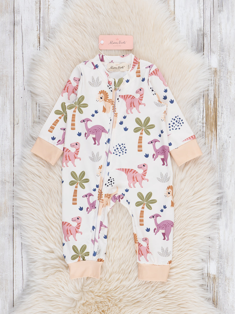 Dino Dude Sleeper Pajamas - Marie Nicole Clothing