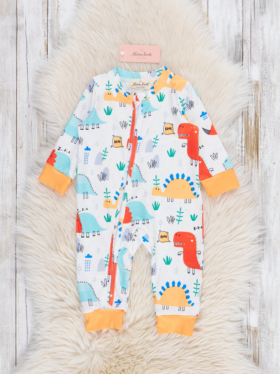 Snore-a-Saurus Sleeper Pajamas - Marie Nicole Clothing