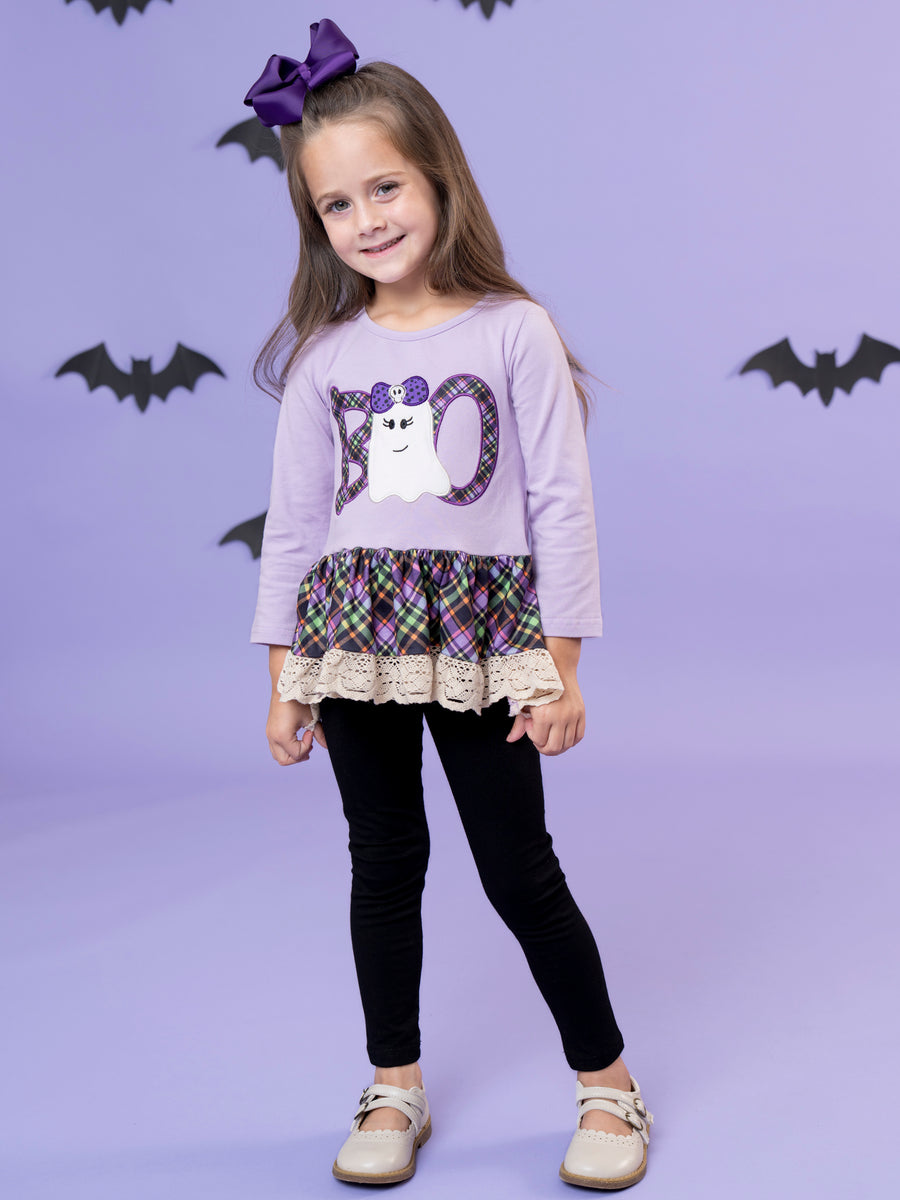 Boo Buddies Embroidered Ruffle Outfit - Marie Nicole Clothing