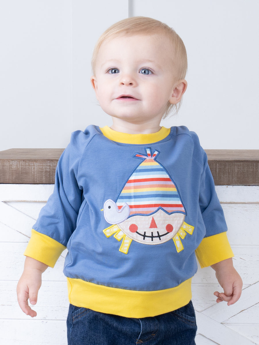 Chambray Rainbow Scarecrow Top – Marie Nicole Clothing