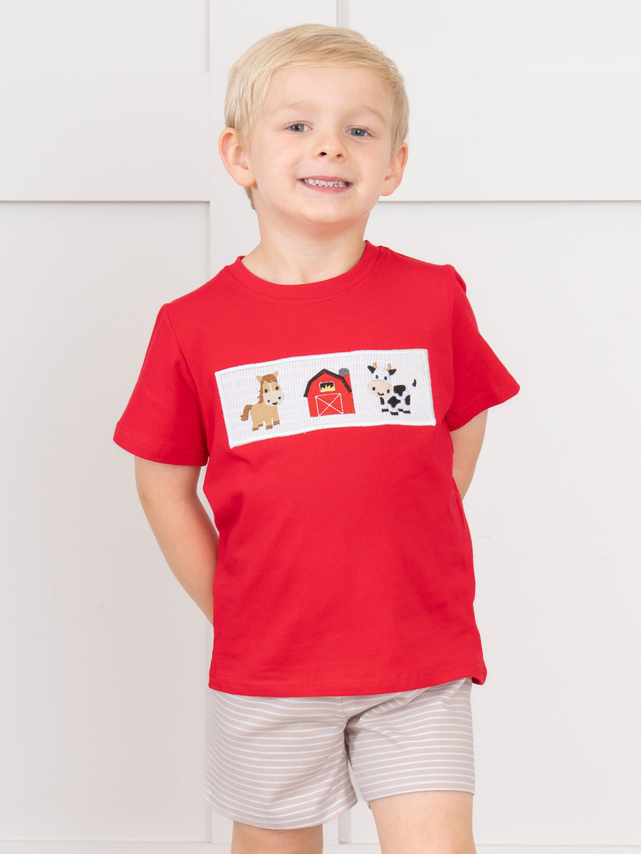 Barnyard Fun Embroidered Outfit – Marie Nicole Clothing