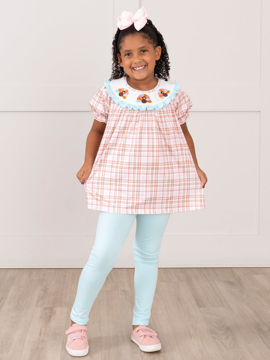 Turkey Trot Smocked Outfit - Marie Nicole Clothing