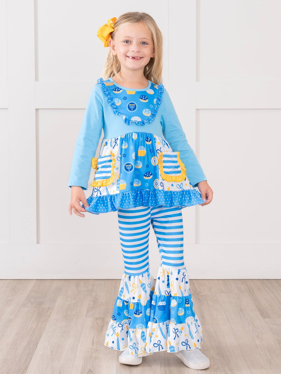 Hanukkah Pocket Flara Bells Outfit – Marie Nicole Clothing