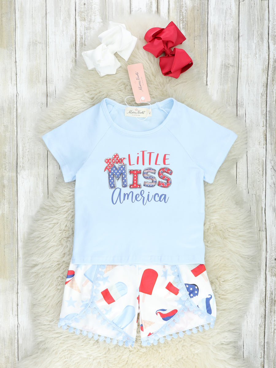 "Little Miss America" Popsicle Outfit – Marie Nicole Clothing