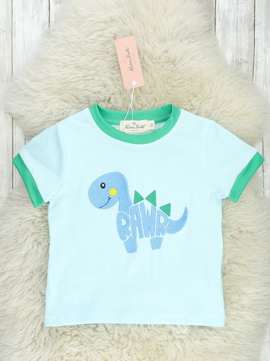 Baby Blue "Rawr" Shirt – Marie Nicole Clothing
